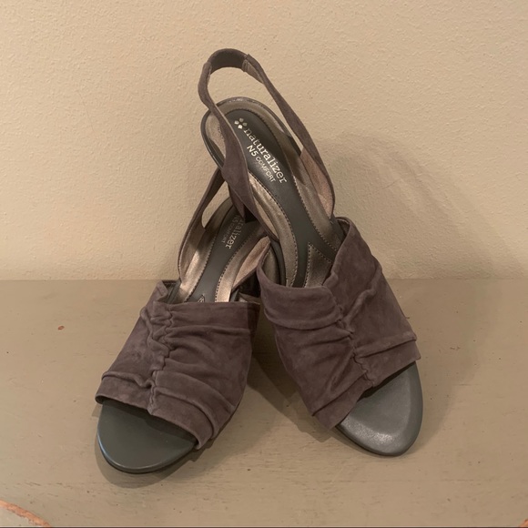 Naturalizer | Shoes | Naturalizer Gray Suede Sandals | Poshmark